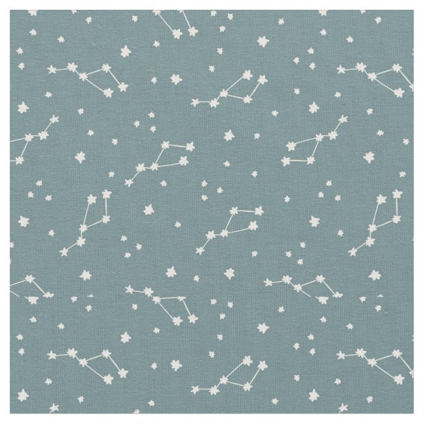 Animal Constellations Pattern Navy Blue Fabric | Zazzle