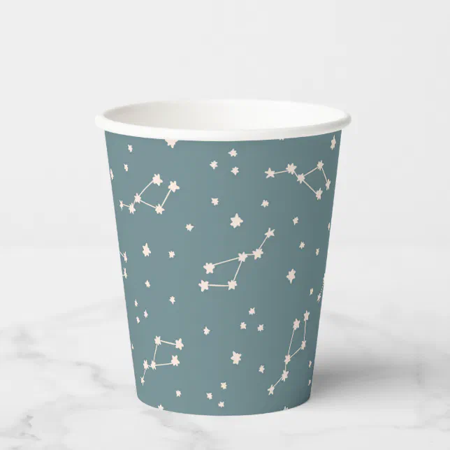 Cute Constellation Sky Pattern Paper Cups | Zazzle