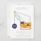 Cute Construction Crane Vehicle Any Age Birthday Invitation | Zazzle