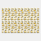 Cute Construction Kids Birthday Wrapping Paper Sheets | Zazzle