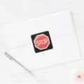 Cute Construction stop sign sticker | Zazzle