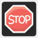 Cute Construction stop sign sticker | Zazzle
