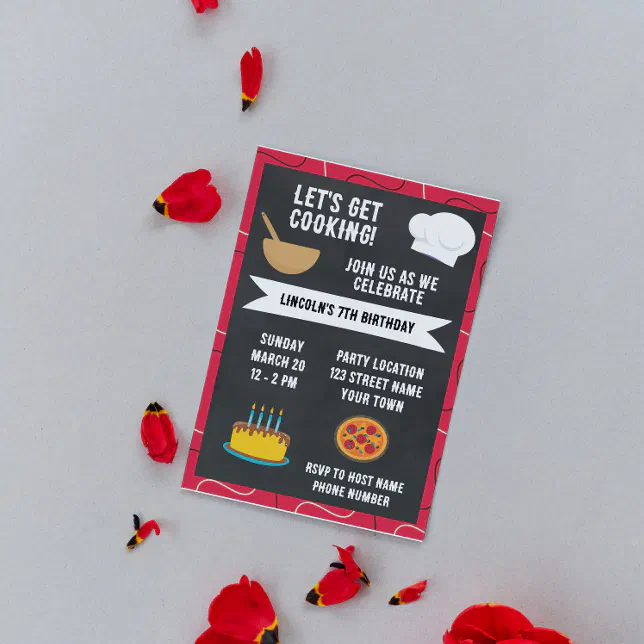 Cute Cooking Party Invitation | Zazzle