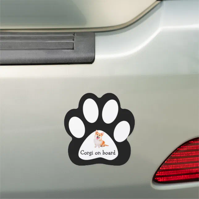 Cute Corgi Dog Breed Funny Car Magnet | Zazzle