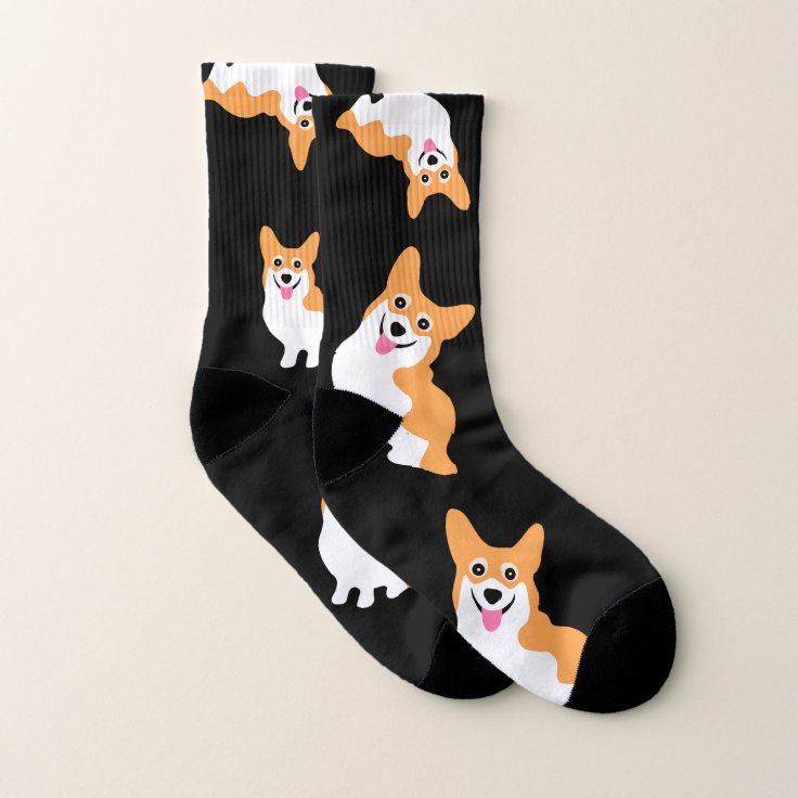 Cute Corgi Socks | Zazzle