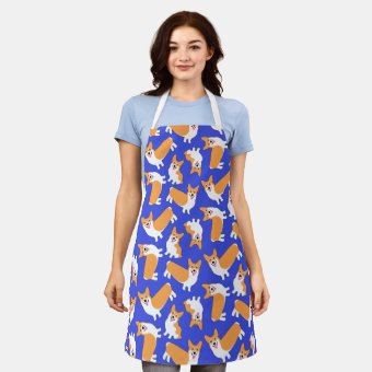 Cute Corgis in the Kitchen Pembroke Welsh Corgi Apron | Zazzle
