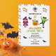 Cute Costume Halloween Party Fall Invitation | Zazzle