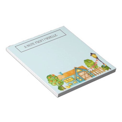 Cute Cottage Trees Note From | Zazzle