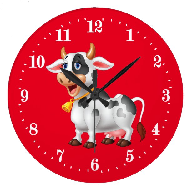 Cow Wall Clocks | Zazzle