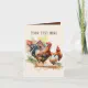 Cute Country farm chickens add name Card | Zazzle