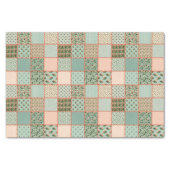 Cute Country quilt pattern party tissue Tissue Paper | Zazzle