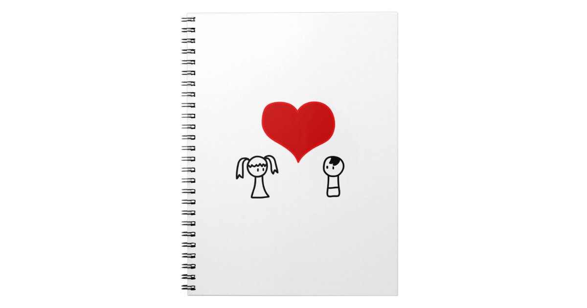 'Cute couple' notebook | Zazzle