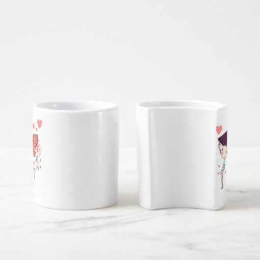 Cute Couple Pair Mugs | Zazzle