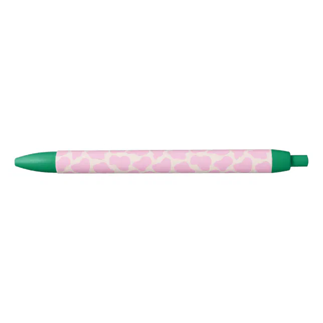Cute Cow Animal Print Pattern Aesthetic Pink Pen | Zazzle