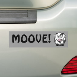 Cute Cow Bumper Sticker | Zazzle