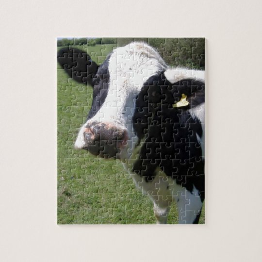 Cute Cow Jigsaw Puzzle | Zazzle.com