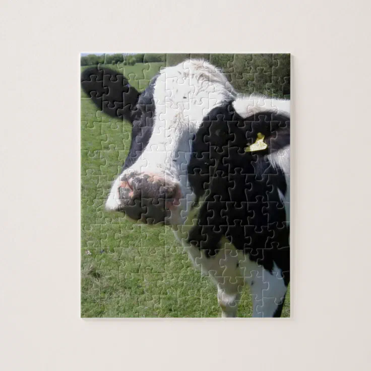 Cute Cow Jigsaw Puzzle | Zazzle