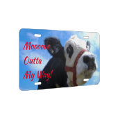 Cute Cow License Plate | Zazzle