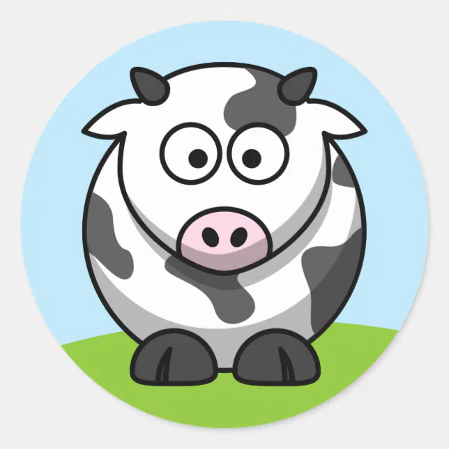 Cute Cow Sticker | Zazzle