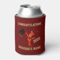 Cute Crawfish Graduation Can Cooler | Zazzle
