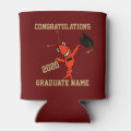 Cute Crawfish Graduation Can Cooler | Zazzle