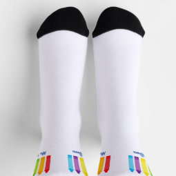 Cute Crayon Personalized Kindergarten Teacher Socks | Zazzle