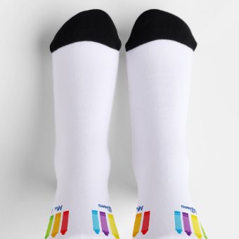 Cute Crayon Personalized Kindergarten Teacher Socks | Zazzle