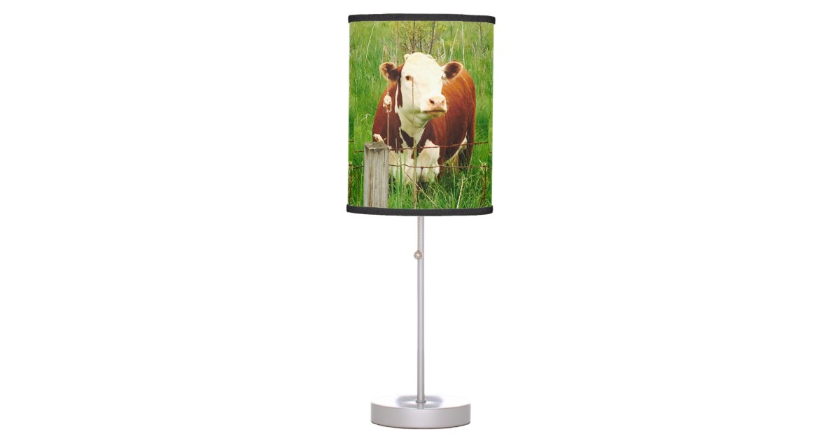 Cute cuddly Cow 4Carina Table Lamp | Zazzle