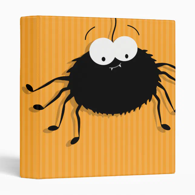 Cute Cuddly Halloween Spiders Binder 1.0" | Zazzle