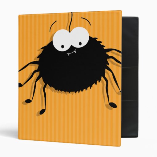 Cute Cuddly Halloween Spiders Binder 1.0" | Zazzle