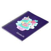Cute Cupcake and Happy Ice Cream Notebook | Zazzle