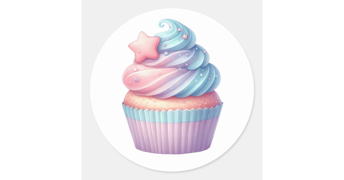 Cute Cupcake Stickers | Zazzle