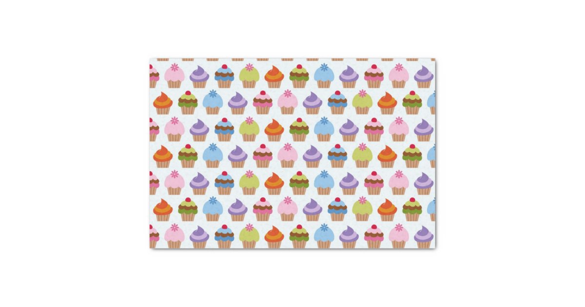 Cute Cupcake Variety Tissue Paper | Zazzle