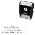 Cute Custom Address Stamp With Script Font | Zazzle