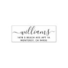 Cute Custom Address Stamp With Script Font | Zazzle