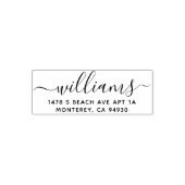 Cute Custom Address Stamp With Script Font | Zazzle