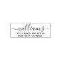 Cute Custom Address Stamp With Script Font | Zazzle