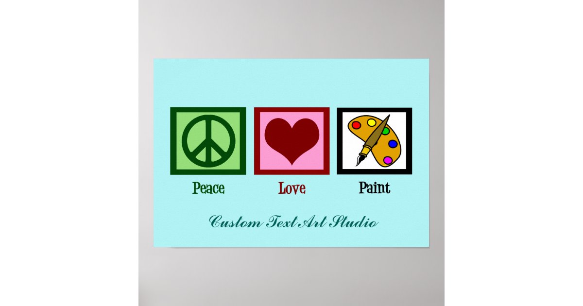 Cute Custom Art Studio Poster | Zazzle