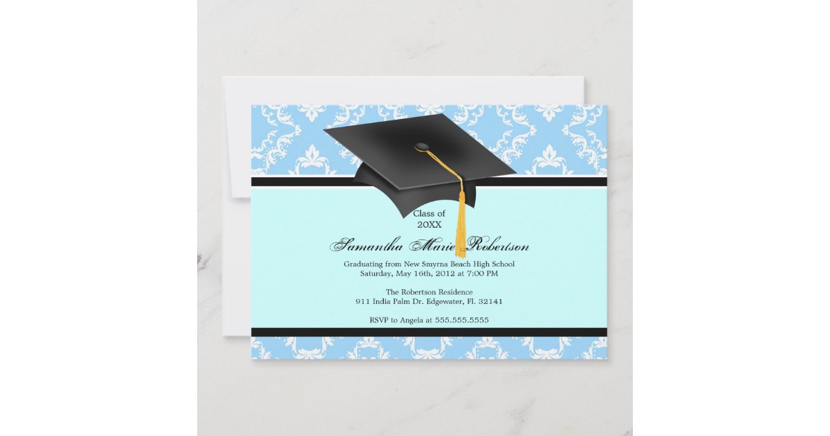 Cute Custom Graduation Invitation | Zazzle