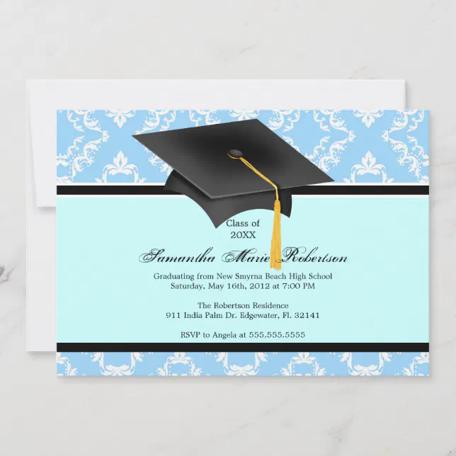 Cute Custom Graduation Invitation | Zazzle