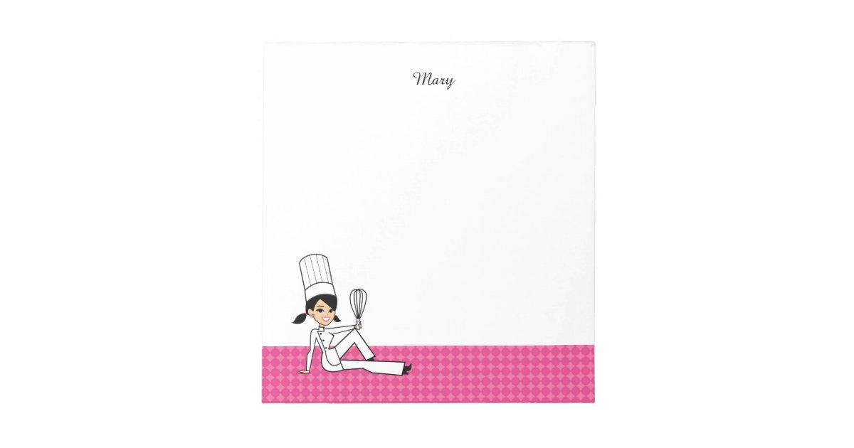 Cute Custom Kitchen Notepad 40 Pages | Zazzle
