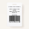 Cute Custom School Teacher Rainbow Staff Bar Code Badge | Zazzle