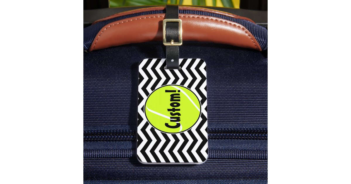 Cute Custom Tennis Ball Bag Tag | Zazzle