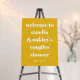 Cute Custom Yellow Couples Shower Welcome Sign | Zazzle