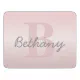 Cute Customizable Pink Monogram & Your Name Script Door Sign | Zazzle