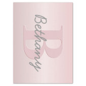 Cute Customizable Pink Monogram & Your Name Script Tissue Paper | Zazzle