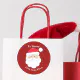 Cute Customizable Santa Claus Red Christmas Gift Classic Round Sticker ...