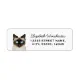 Cute customizable siamese cat return address label | Zazzle