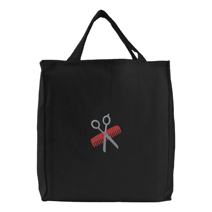 Cute Customizble Hair Stylist Tote Bags - Pink | Zazzle
