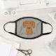 Cute Dachshund Cartoon Dog | Funny Wiener Dog Face Mask | Zazzle